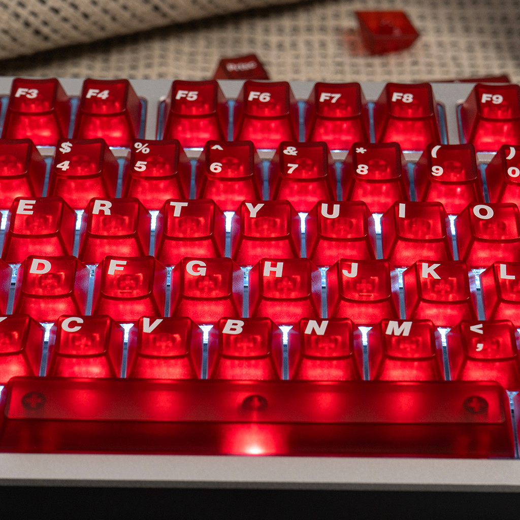 Yongqiu Frosted keycaps Foggy transparent Big font cherry profile ...
