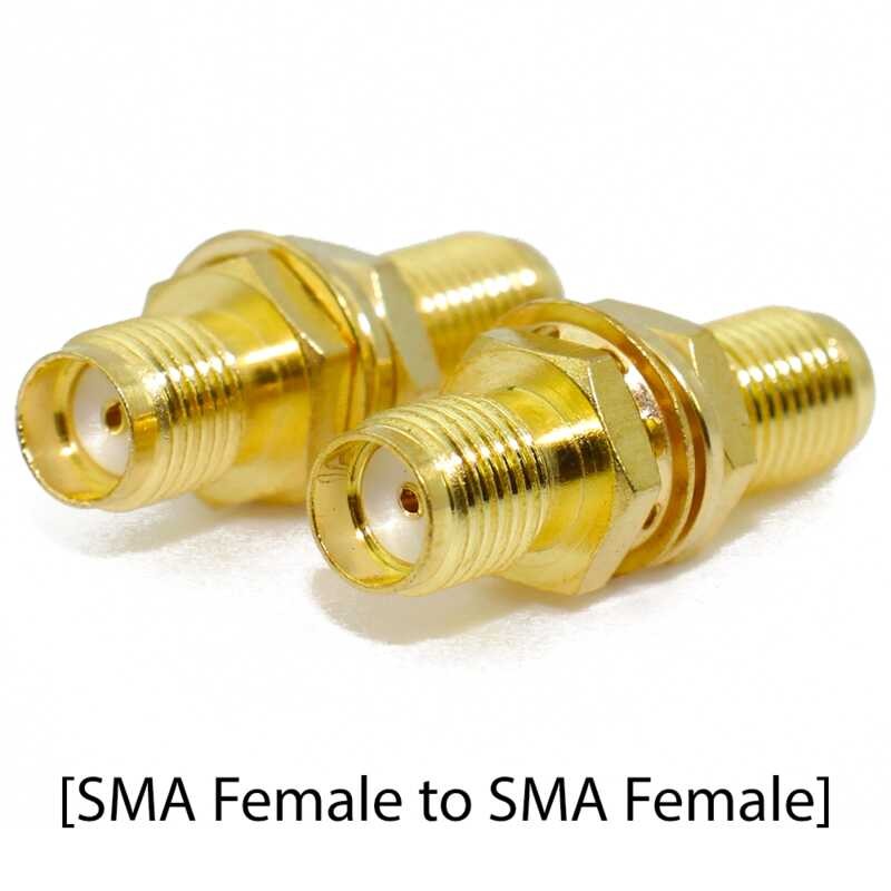 Female SMA to SMA Female Jack bulkhead in series RF Connector Straight ...