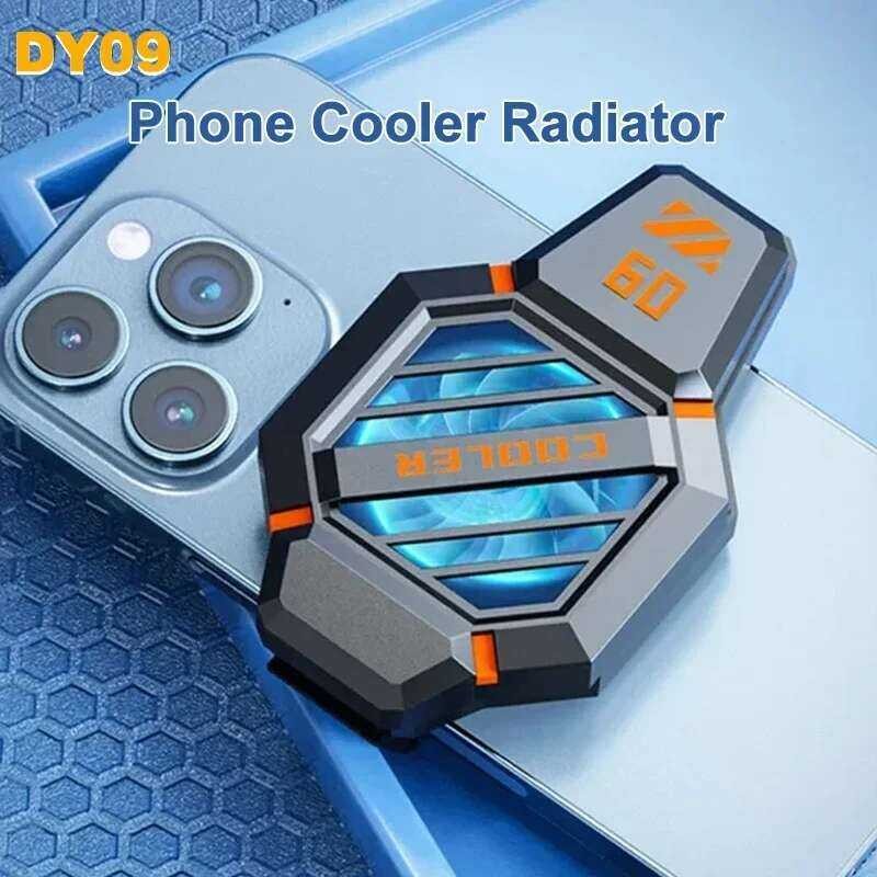 9 DY09 Mobile Phone Coog Fan Air-cooled Radiator Back-clip Game Cooler for IOS Android PUBG Cool ...