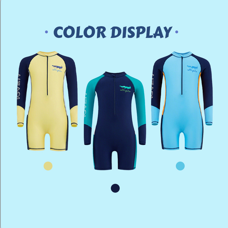 AKS Fashion 4-12Yrs Old Boys' Swimsuit Comfortable Alligator Print One ...