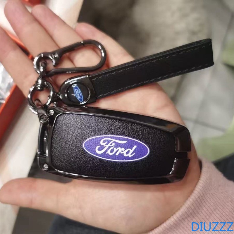 Zinc Alloy Leather Car Remote Key Case Cover Shell Fob For ford RAPTOR ...