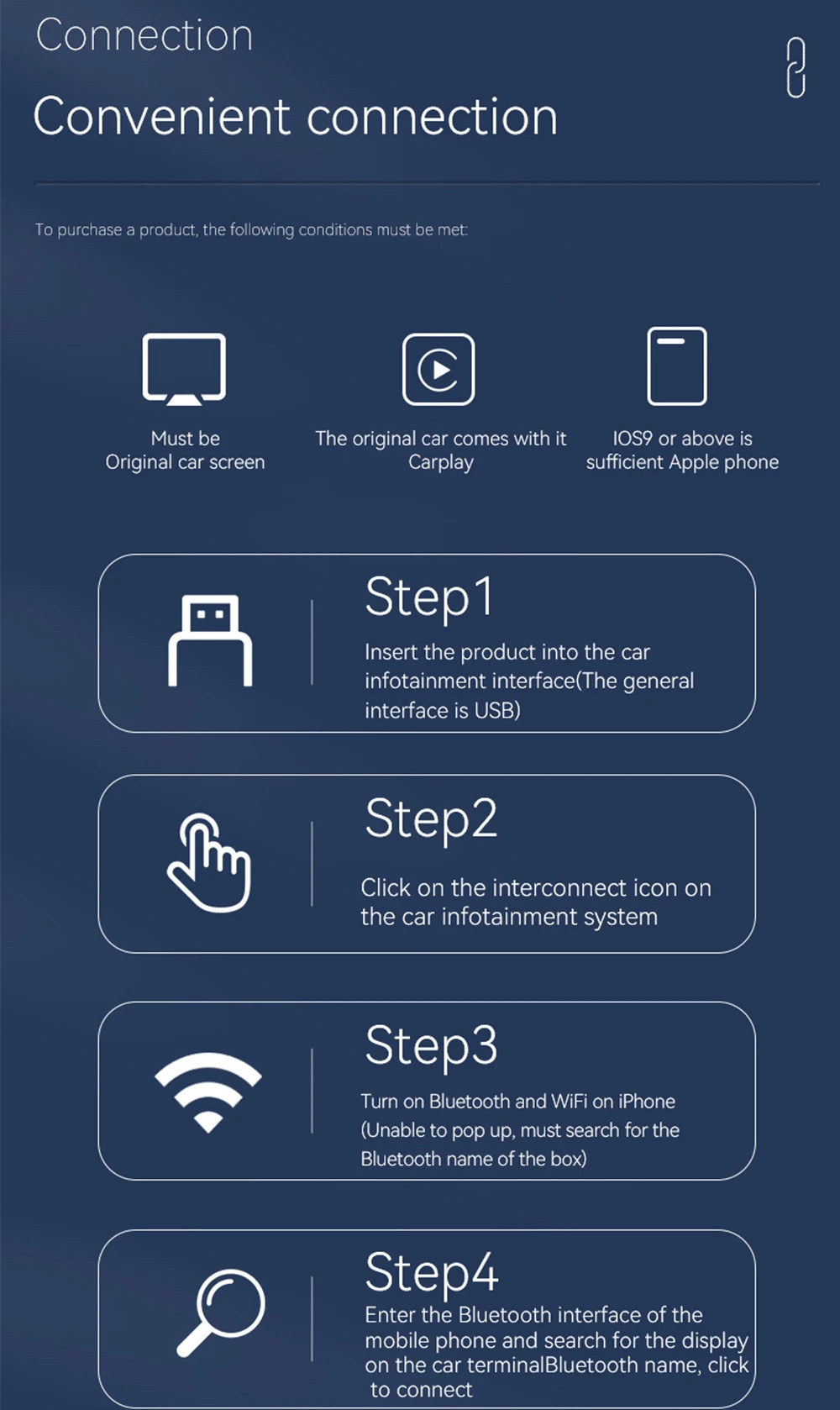 Q1J Wired to Wireless Carplay Adapter 2in1 Mini Android Auto Carplay ...