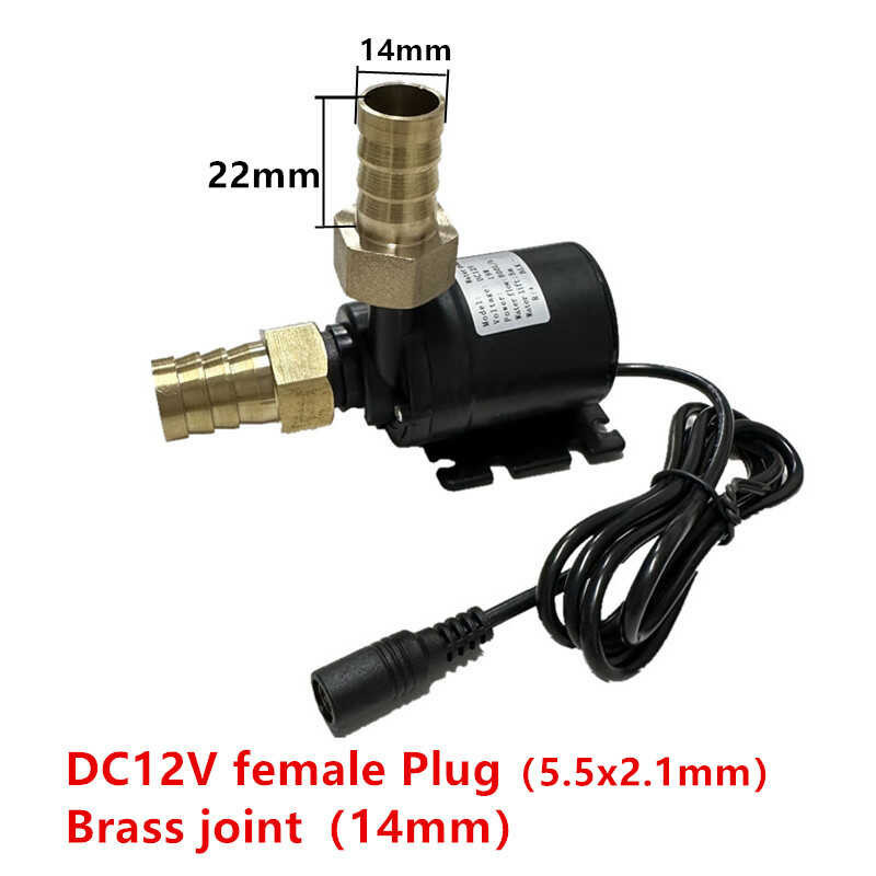 Water Pump 12V DC 24V Mini Brass Quick Joint Brushless Heater Solar Hot ...