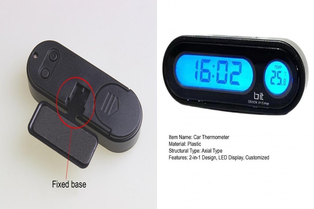High-precision Car Temperature Monitor Electronic Clock Thermometer for ...