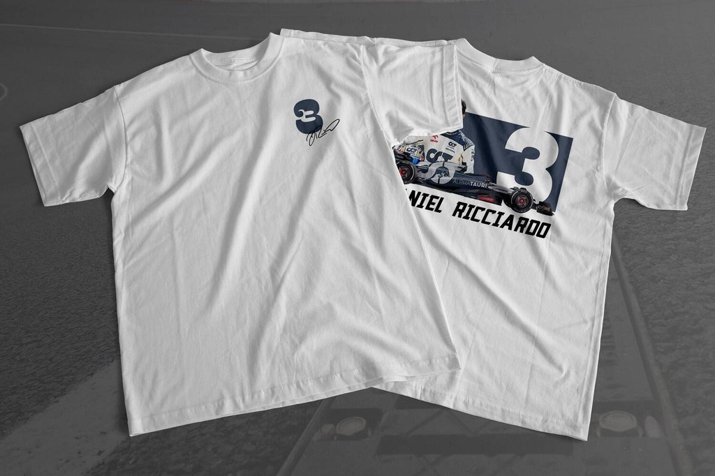Daniel Ricciardo Formula 1 Racing Graphic T-Shirt, 2023 F1 Racing Shirt ...