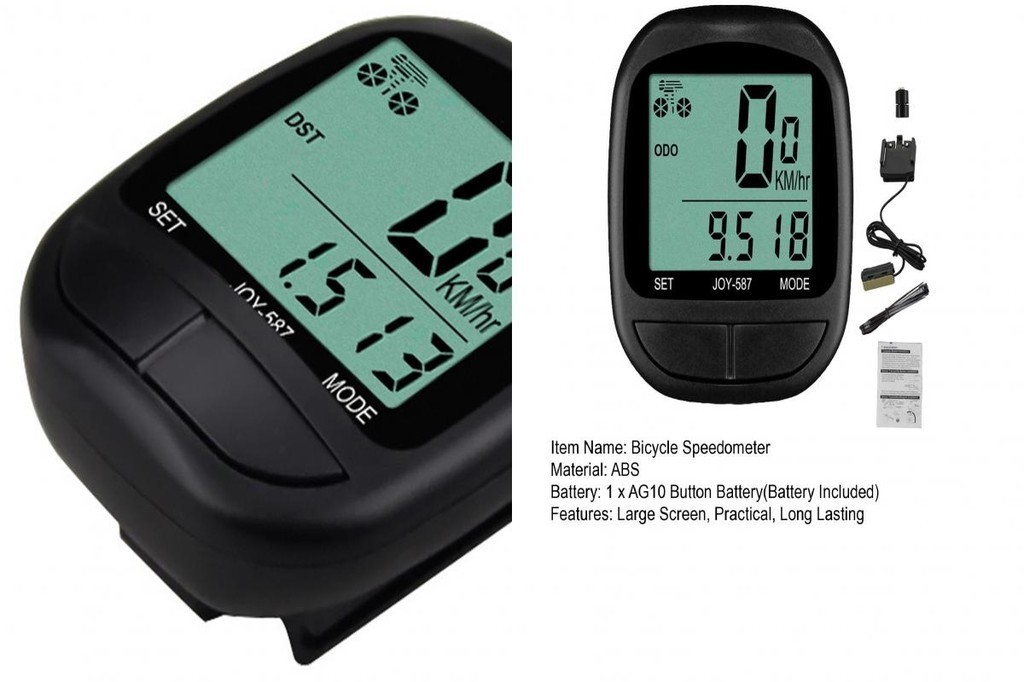 SL Bike Speedometer Speed and Distance Tracker for Cyclists Waterproof ...