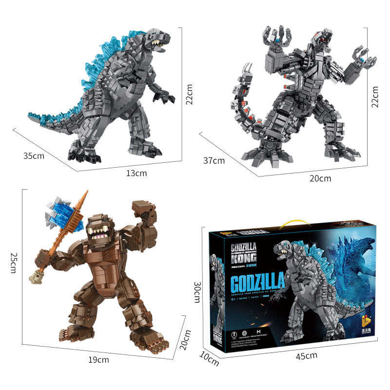 4F0 Compatible With Lego Giant Godzilla Building Blocks, Diamond ...
