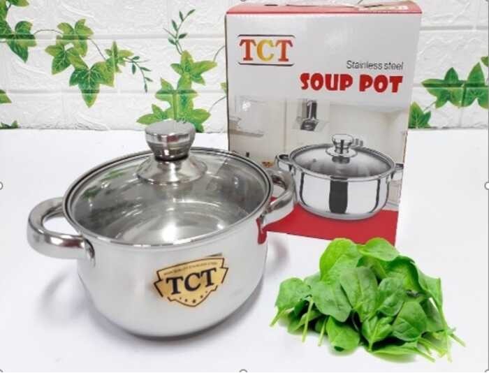 SOP POT KOREAN STYLE 304 DOBLE HANDLE SA LID GLASS CLOVER MGA INDUCTION ...