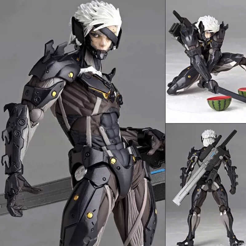 f Kaiyodo Revoltech Metal Gear Rising: Revenge Action Raiden Figure PVC ...