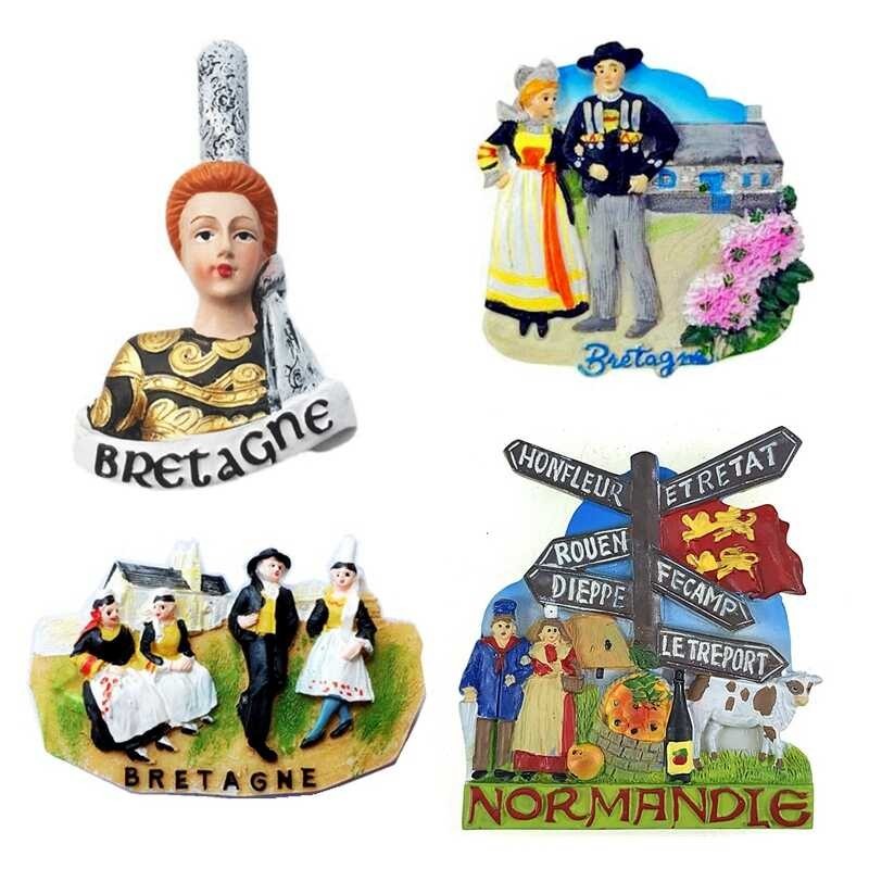 Ng Kamay Pininta Ang Pransiya Brittany National Dance 3D Fridge Magnets ...