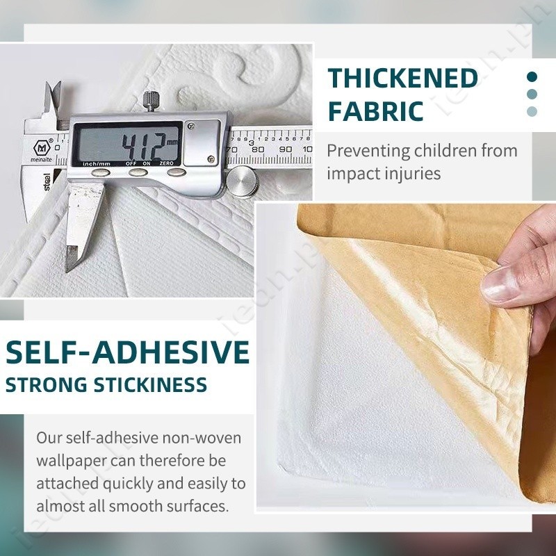 50PCS Wallpaper 3D sticker design wall decor for Living Room Bedroom ...