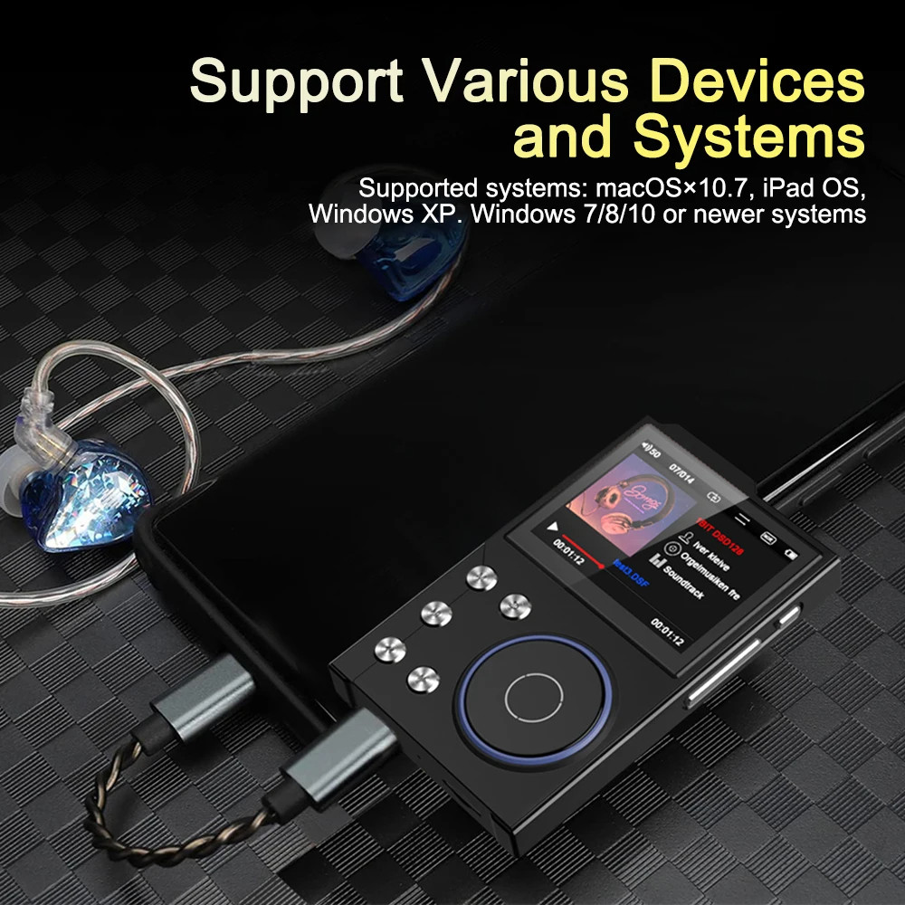 Hi-Fi MP3 Player Bluetooth 5.0 Lossless DSD DAD High Definition Hired ...