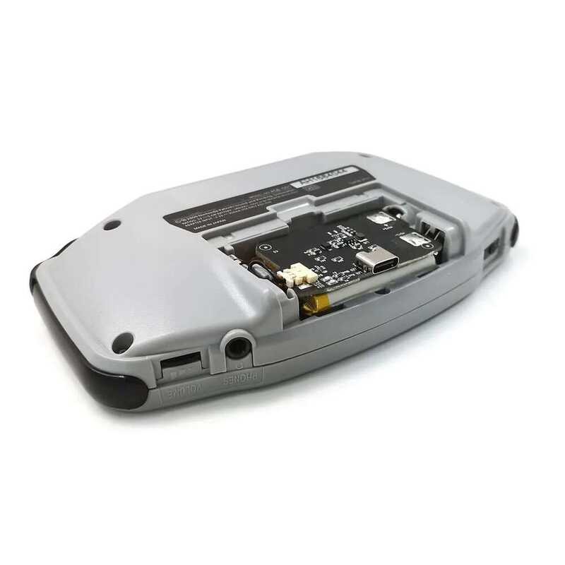 V5 Rechargeable IPS LCD Laminated Screen Kits For GBA W/1800mAh Built-in Lithium Battery Type-c ...