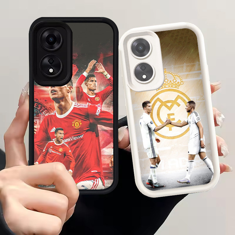 Casing For OPPO A17K A17 A78 A98 5G Silicone Case H-99 CR7 Ronaldo ...