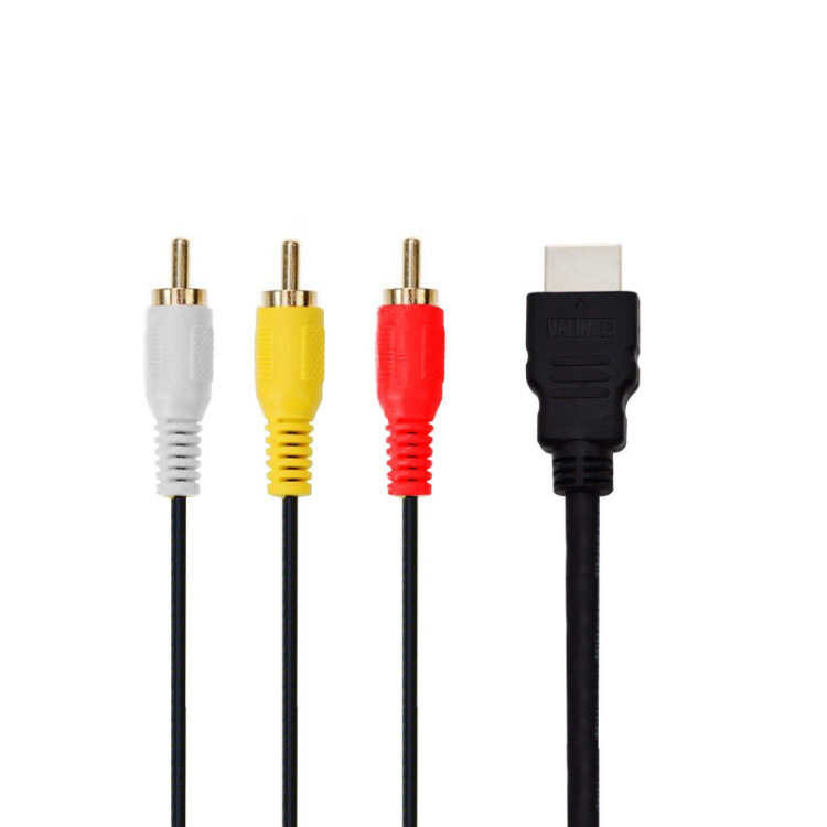 HDMI to 3RCA cable, HDMI to AV cable, red, white, yellow, lotus high ...