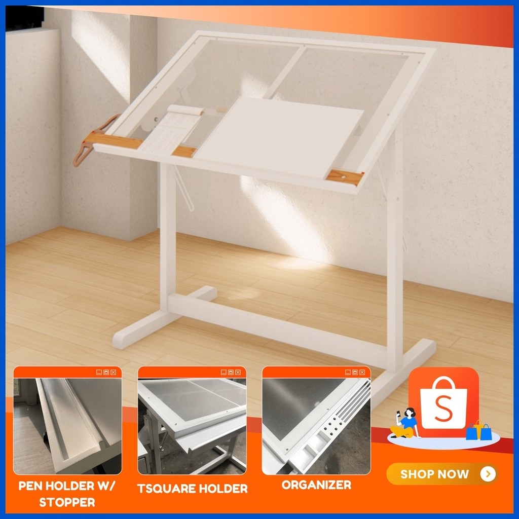 ON HAND! DIMPA ACRYLIC & WOOD DRAFTING/DRAWING TABLE FOR ARCHITECTURE ...