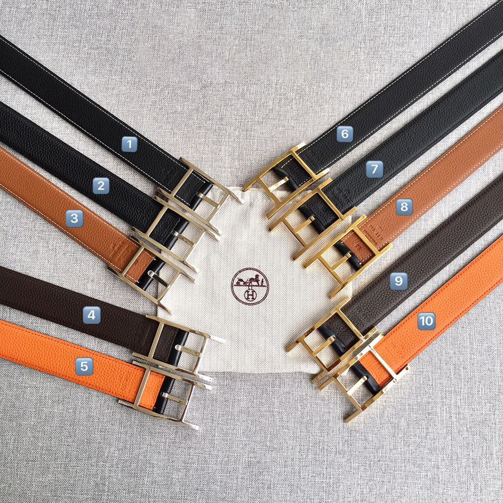 Top Grade Quality 32MM Quentin Reversible Belt Calfskin With Palladium Plated Buckle In Gifts ...