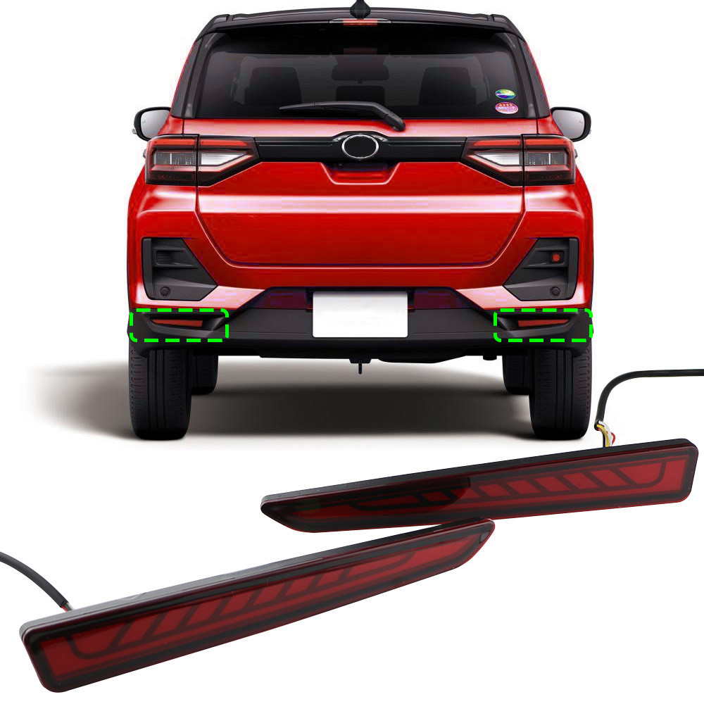 For Toyota RAIZE 2021 2022 Rear Trunk BUMPER Light RED LED 2Pcs ...