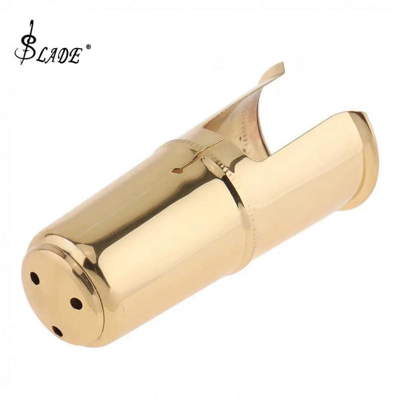 Nozzle High Saxophone Cap, Ss Gold Plated Cover, Leather Sax Nozzle ...