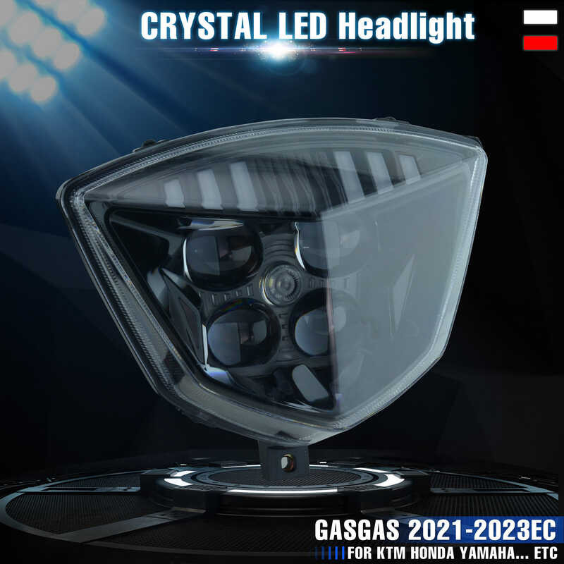 Kristal SPACEMOTO - Headlight Headlamp Para Sa GASGAS 2021-2023 EC 2021 2022 2023 Enduro Motor ...