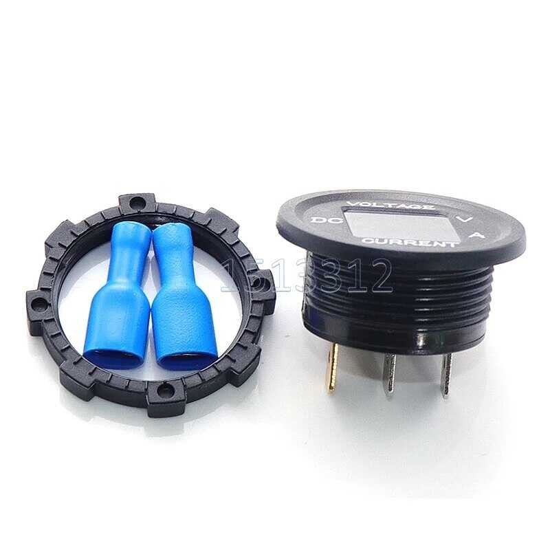 Waterproof LED [Ppds] Digital Ammeter Auto Round Voltmeter Voltage ...