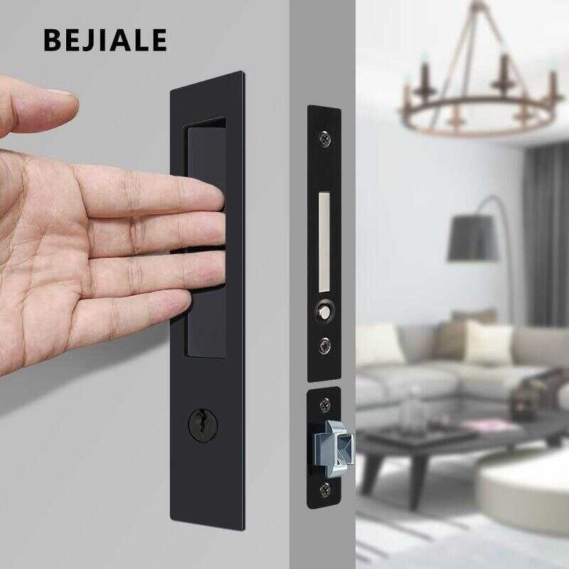Pindutin ang Spring Pocket Door Handle Spring Lock Built-In Pocket Door ...