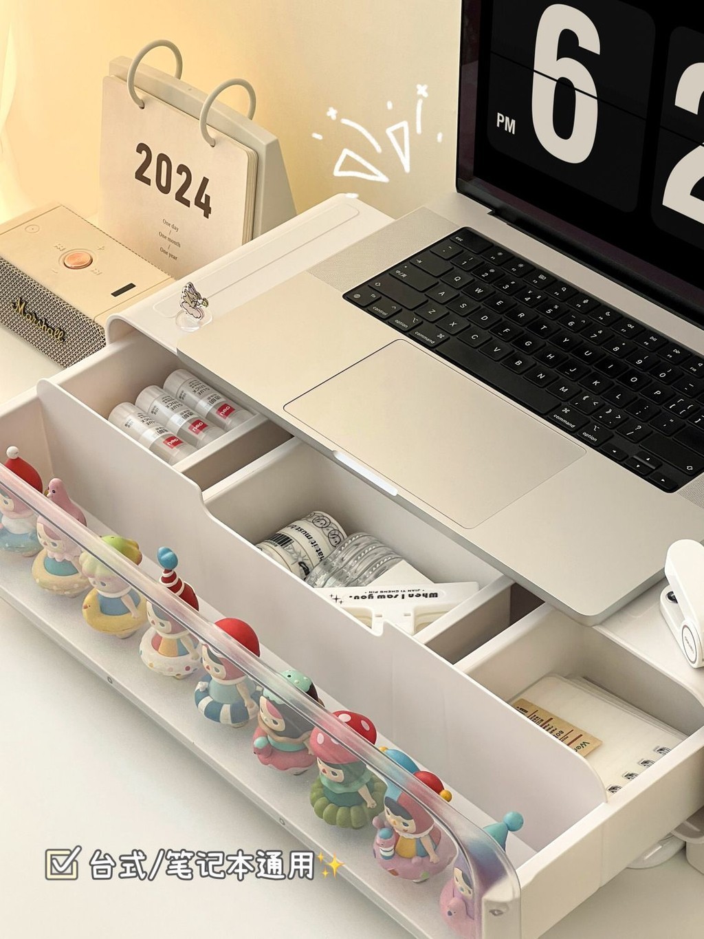 Storage Rack Computer Monitor Heightening Rack Work Position Handy Tool ...