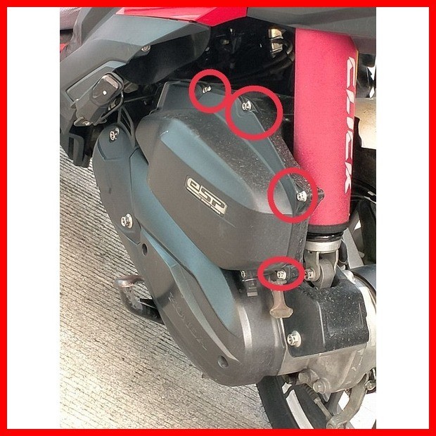 honda click v2/v3 Airbox bolts set( 7 pcs flower type ( Legit heng ...
