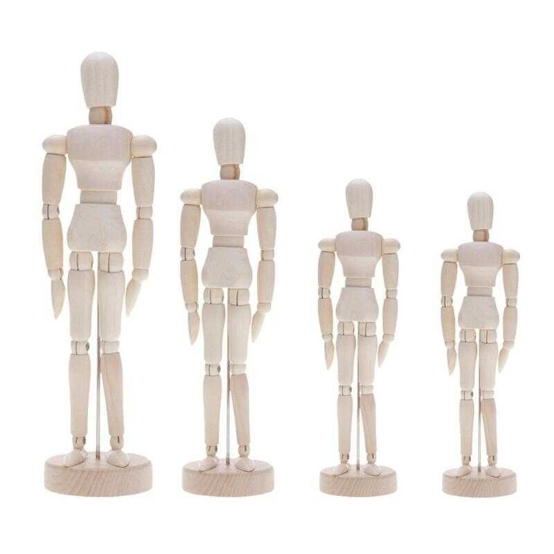 Fe VKTECH NEW Artist Movable Limbs Handmade Male Wooden Figure Model ...