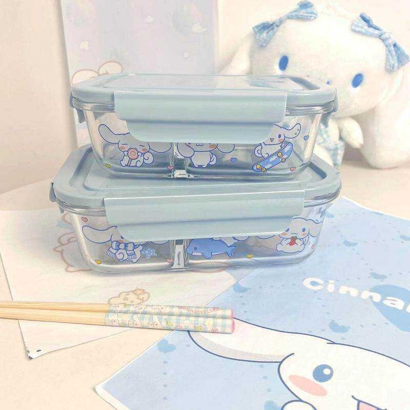 Sanriod Anime Kawaii Hobby Cinnamoroll Home Kitchen Double Compartment ...