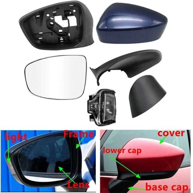 Rearview Side Car Mirror Cover LED Lumiko Signal Lamp Frame Pagbahay Ng ...
