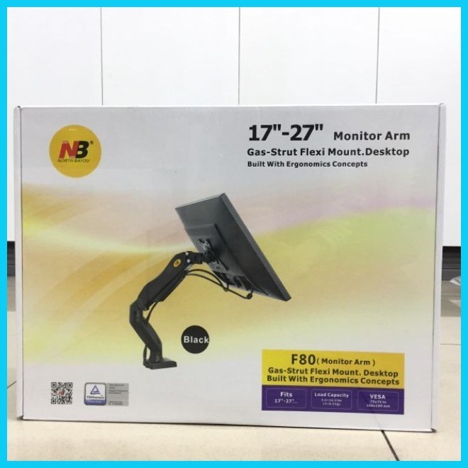 ⊙ ☩ NB North Bayou F80 Monitor Desk Mount Stand Full Motion Swivel ...