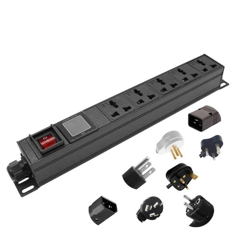 PDU Network Rack Power Strip Without Wires 5 Ways Universal Hole With ...
