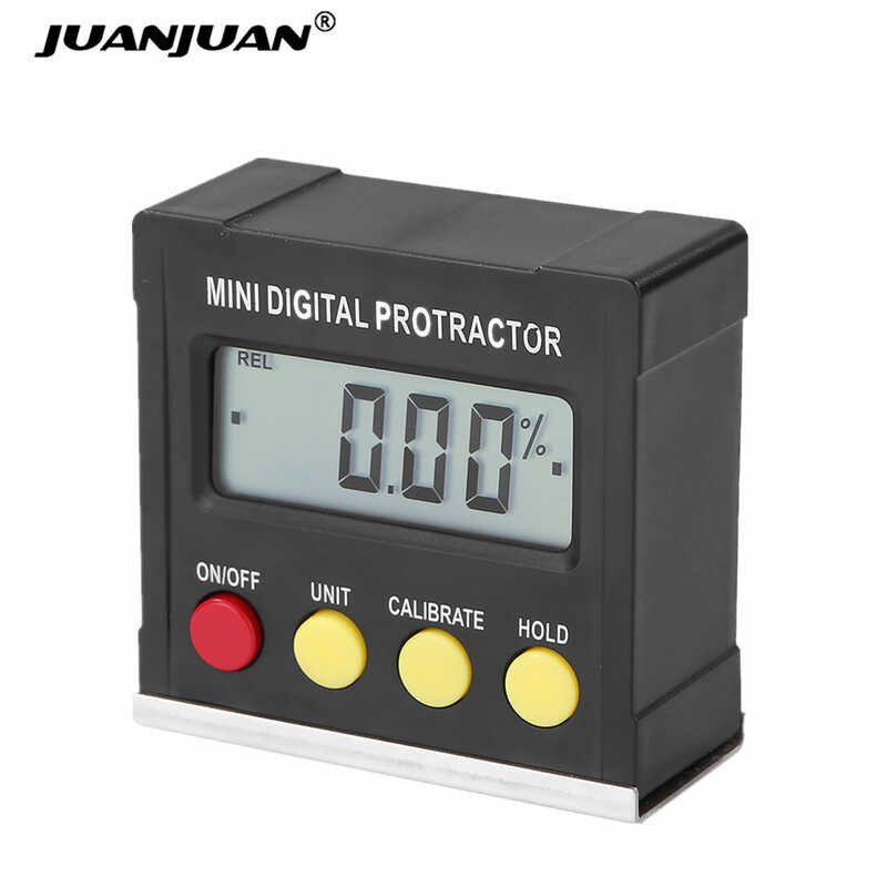Mini 360 Degree Digital Protractor Inclinometer Electronic Level Box Angle Measurement Finder ...