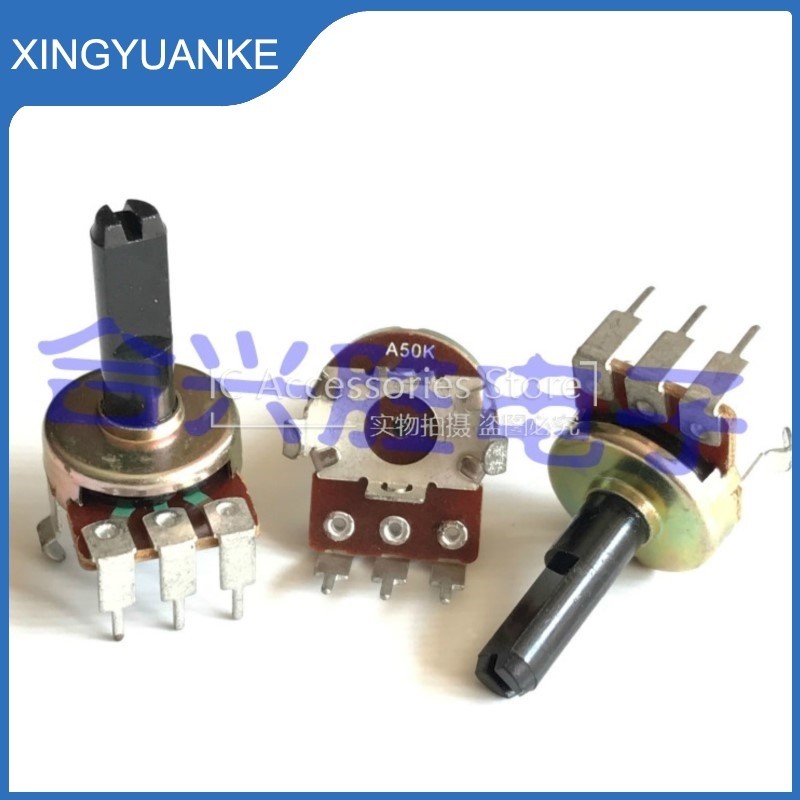 2Pcs/Lot 161 Type Half Shaft Potentiometer Single A50K A503 Volume ...