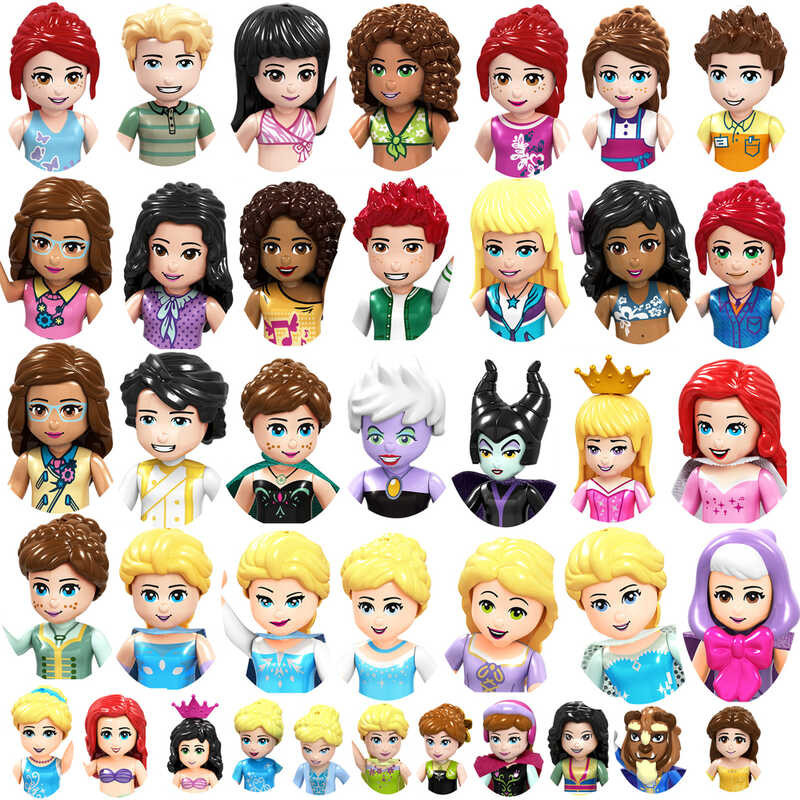 Mga Hot Anime Mini Bricks F001-F041 Model Maganda Na Babae Figure Head ...