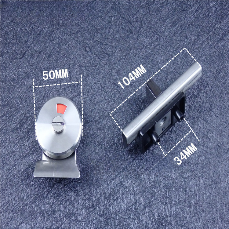 Easy Installation Stainless Steel Toilet Cubicles Hardware - Push Lock ...