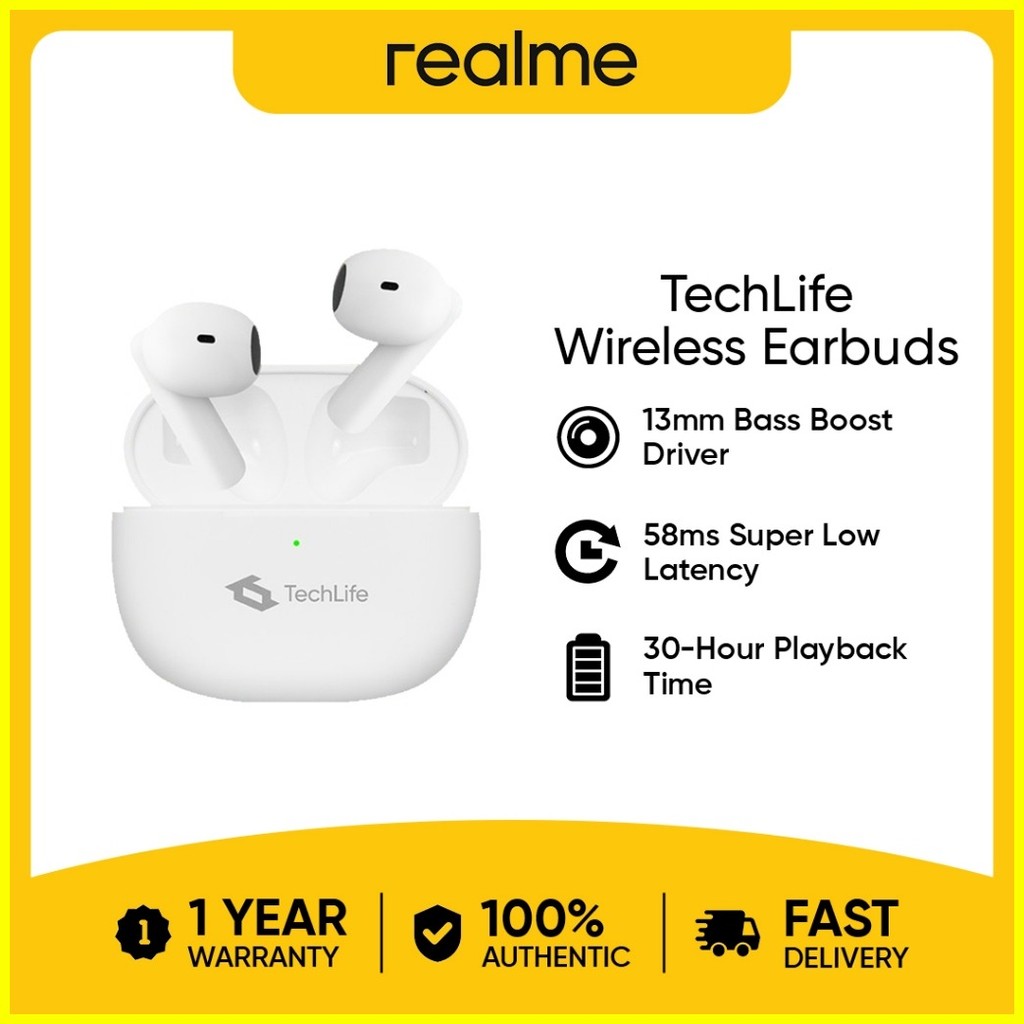realme TechLife Wireless Earbuds | Shopee Philippines