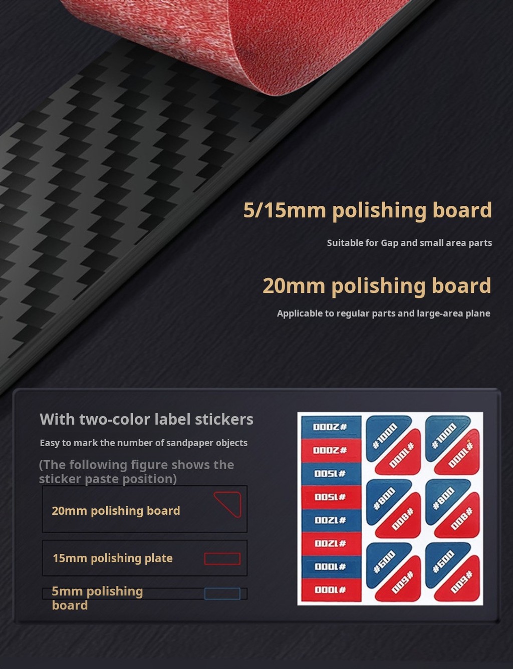 Carbon Fiber Sanding Board Specialized for Gundam Gunpla GK DIY Model ...