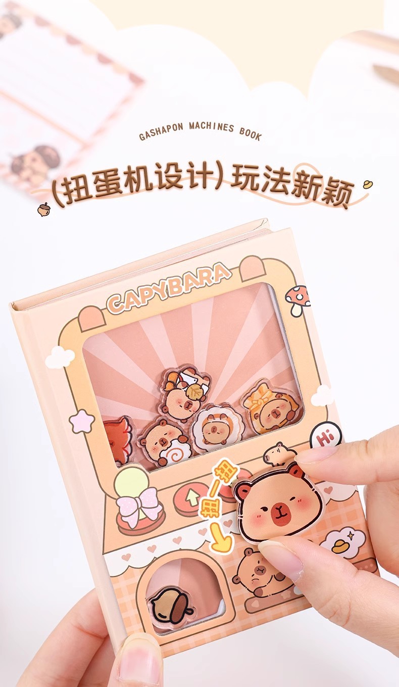 Capybara Kuromi Cinnamoroll Gacha Machine Notebook Creative Fun ...