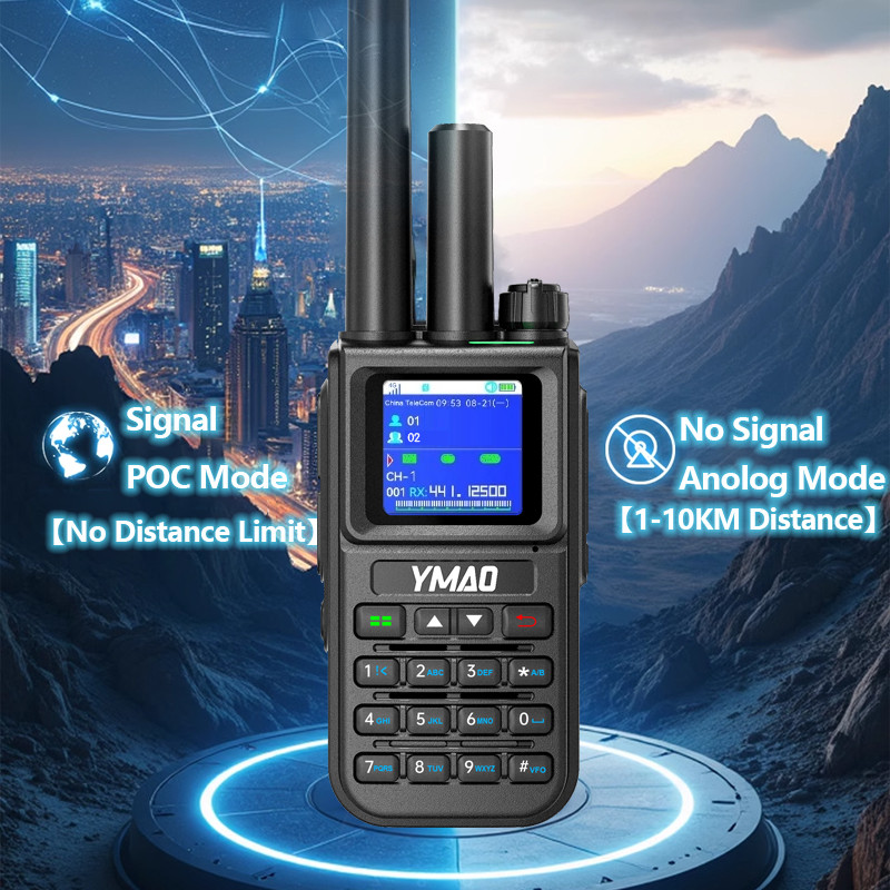 YMAO U82 Network Radio Walkie Talkie Global POC Intercom U/VHF Long ...