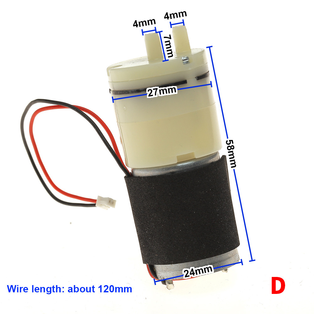 DC 3V 3.7V 5V 6V Small Mini 370 Motor Diaphragm Air Pump Vacuum Pump Negative Pressure Suction ...