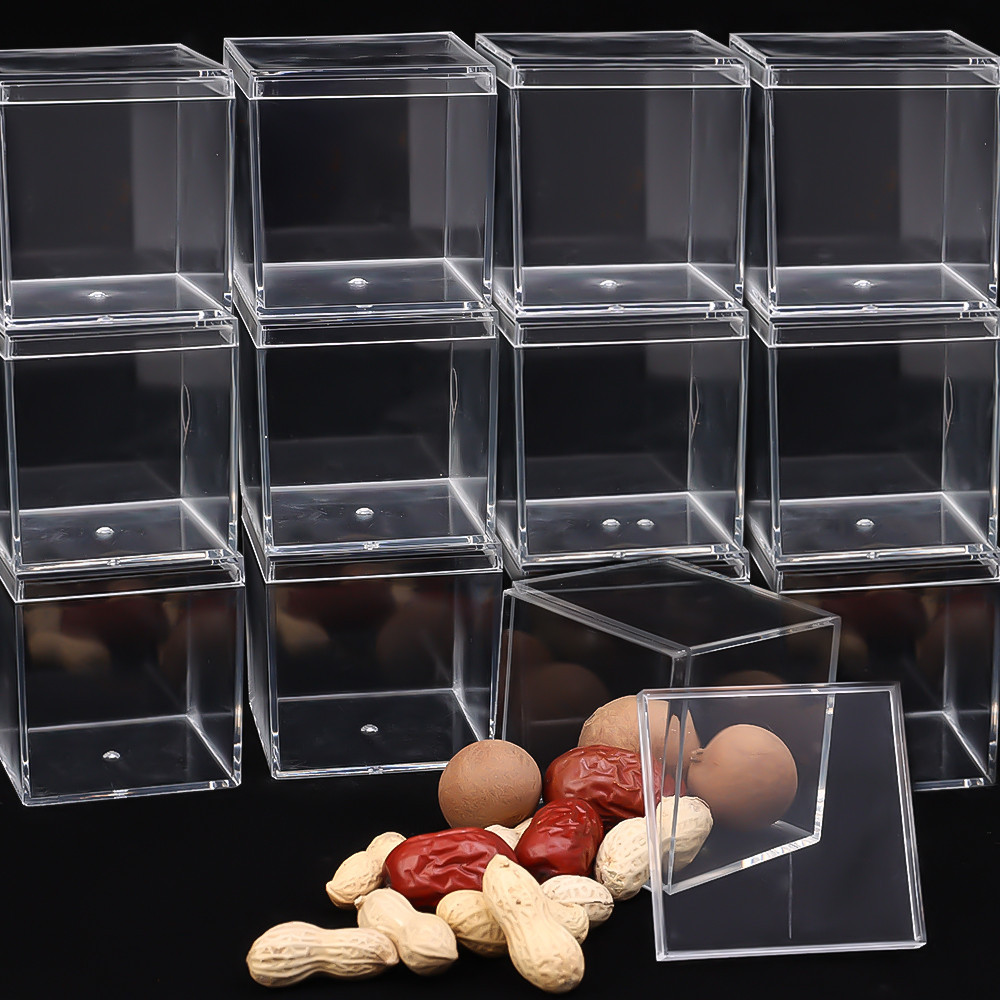 Transparent Plastic Boxes With Cover Plastic Organizer Gift Packing Box ...