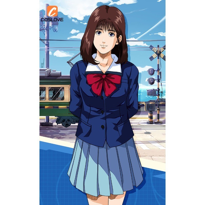 Anime Slam Dunk Akagi Haruko Cosplay Full Set Costume Suit for Girl ...