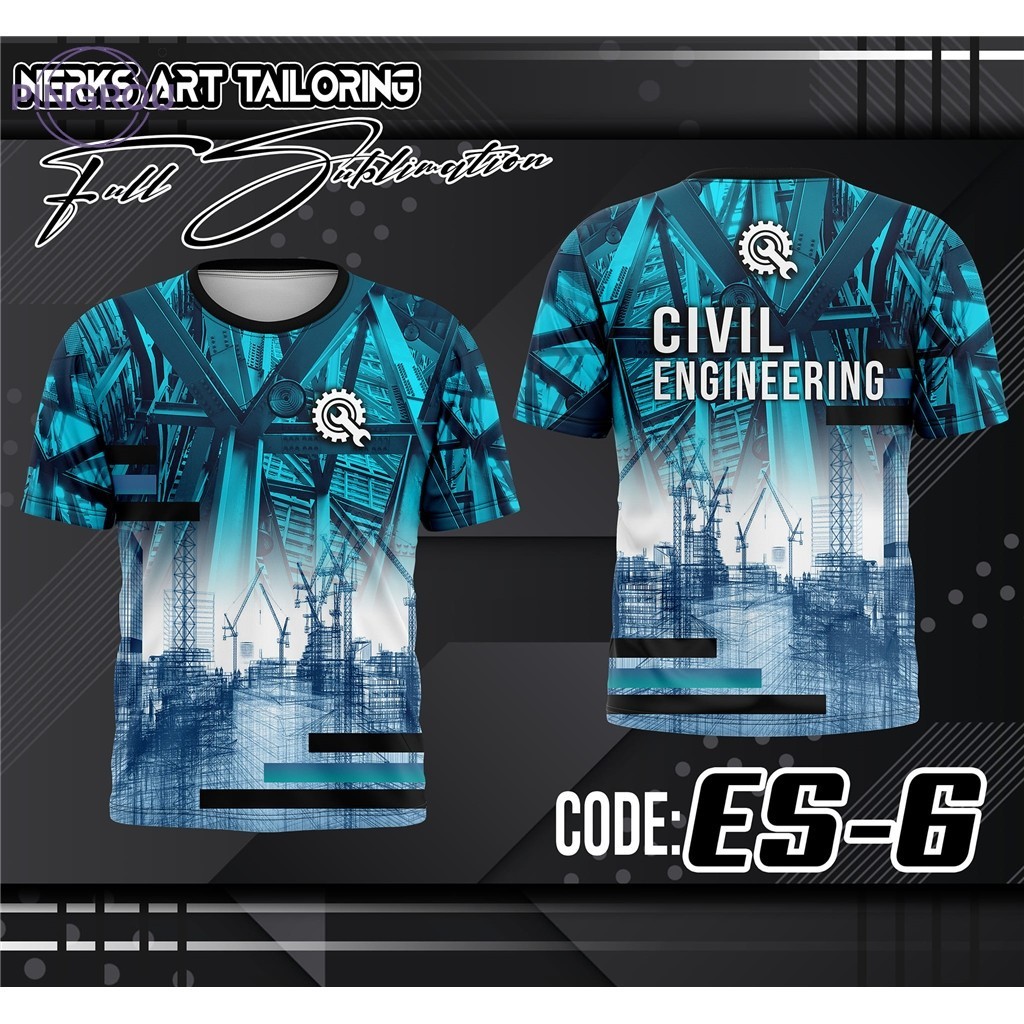 CIVIL ENGINEERING Jersey Dryfit Shirt - Full sublimation tshirt for men ...