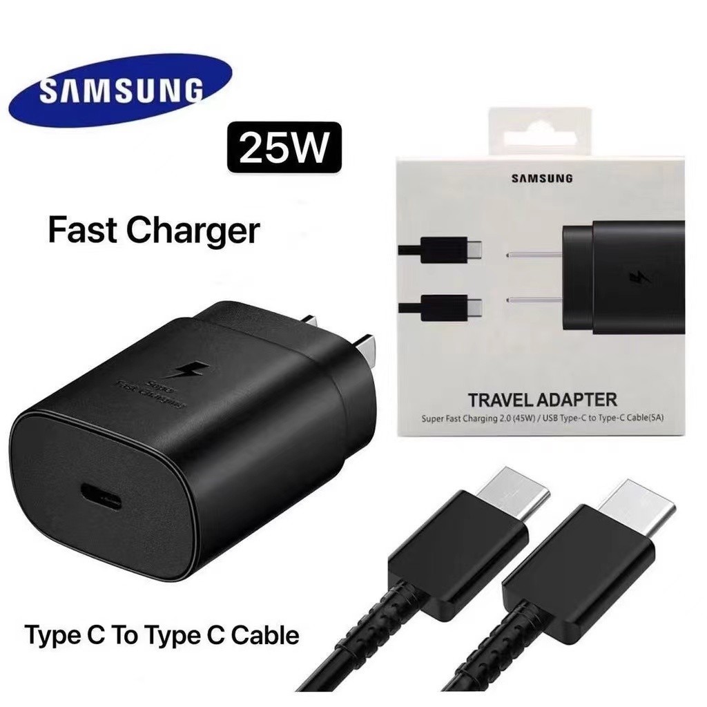 Samsung 25W Adapater USB Type-C to Type-C, USB-C to USB-C. Type-C Cable ...
