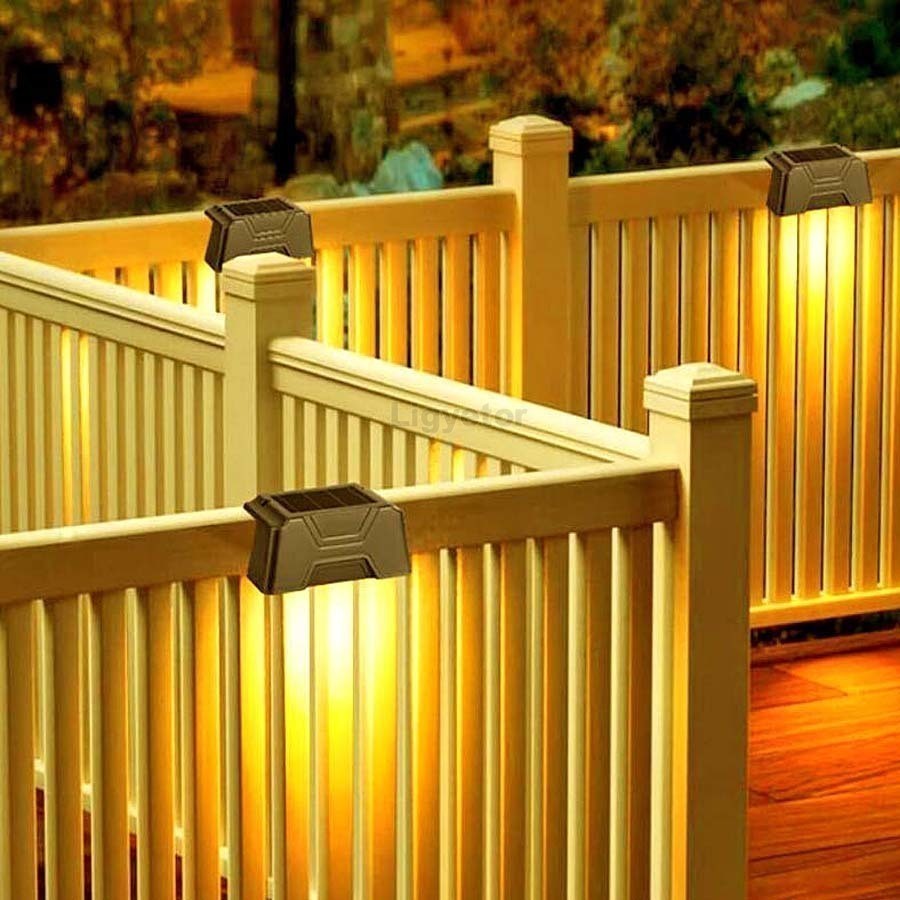 Ligyetor Waterproof Outdoor Solar Wall Lights Control Wall Lamp Garden ...