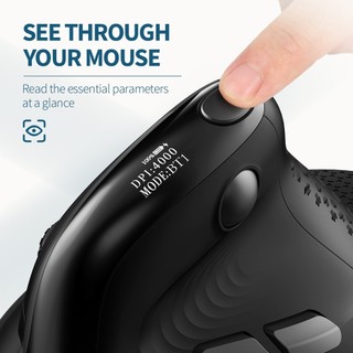 Delux M618Xsd Seeker Ergonomic Vertical Mouse With Oled Screen 4000Dpi ...