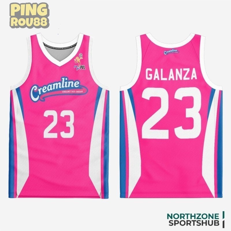 NZ | Creamline Creamy Ice Cream 2024 Full Sublimation Volleyball Jersey ...