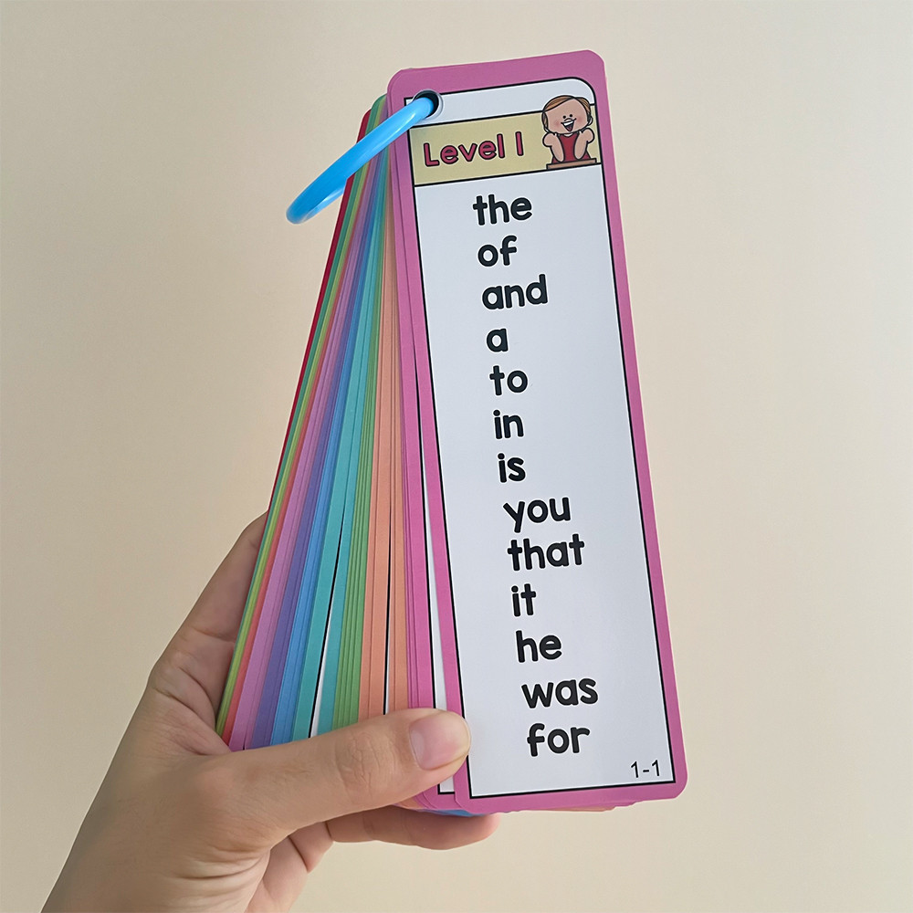 1000 English Words Flashcards for Kids Toddler Homeschool Double-Sided ...